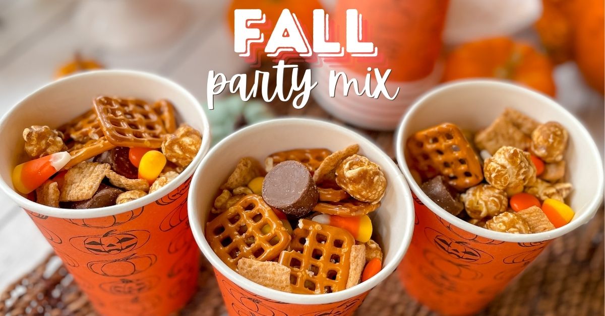 Sweet & Salty Fall Party Mix - Pumpkin Obsessed