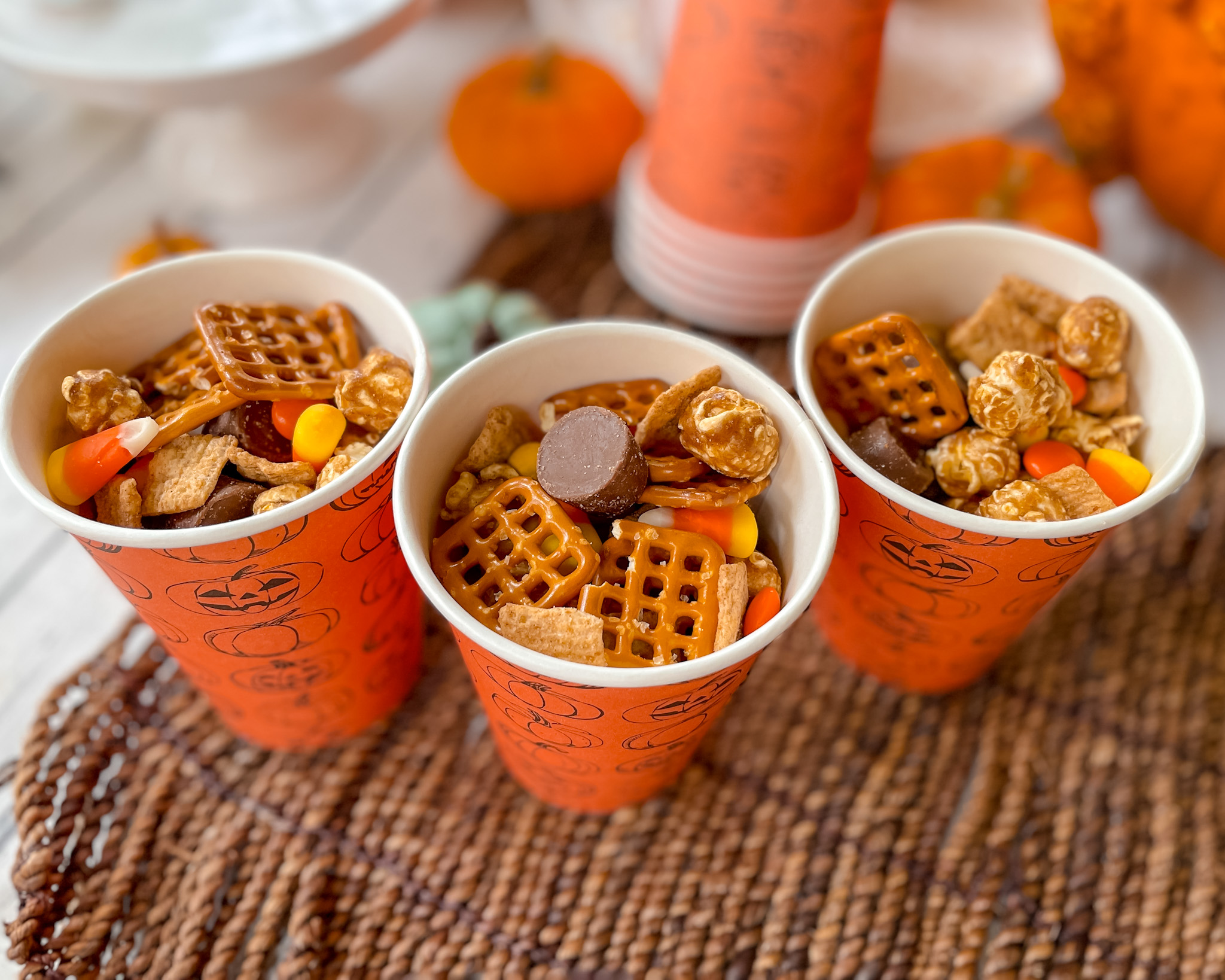 Sweet & Salty Fall Party Mix - Pumpkin Obsessed
